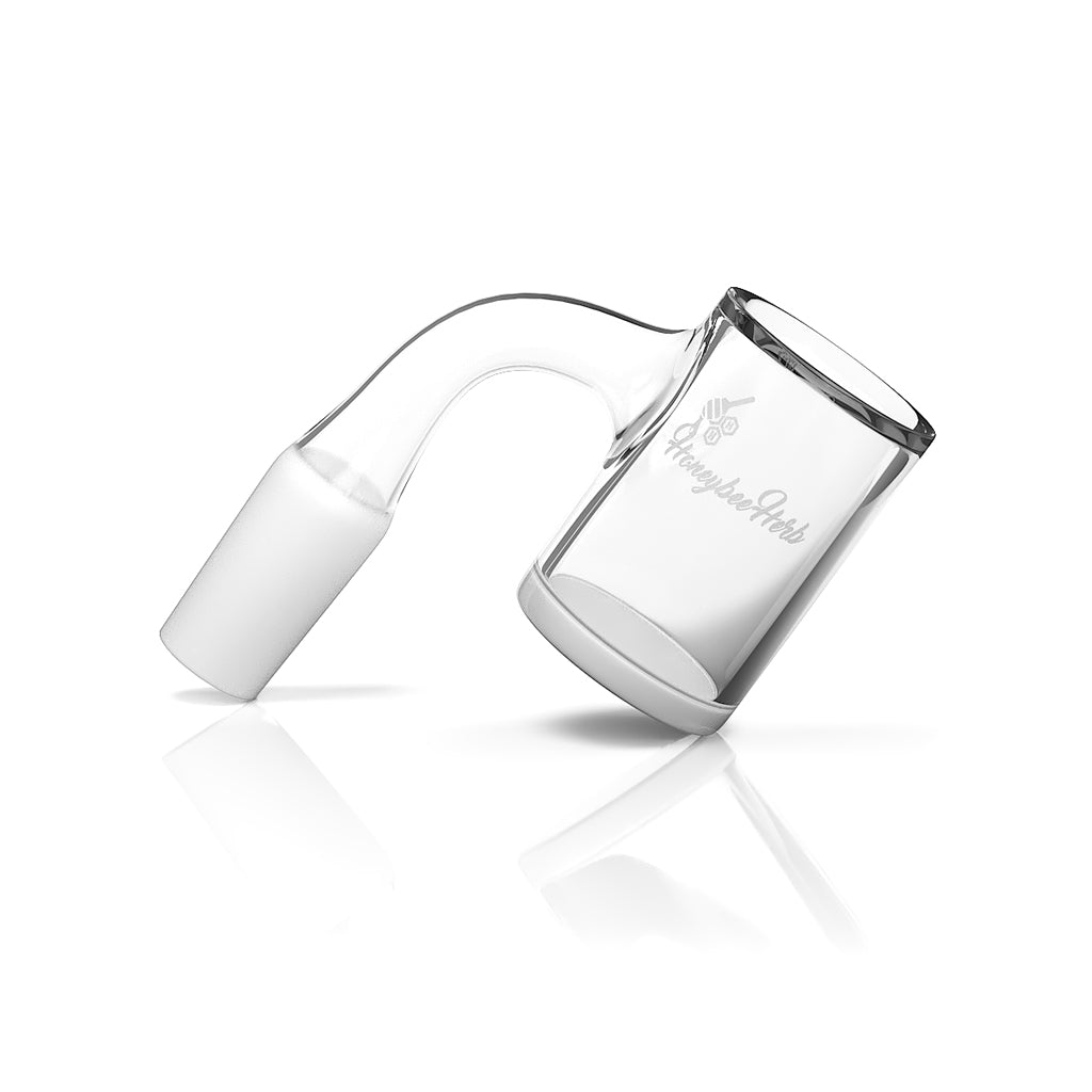 Honey & Milk Bevel - 90° Quartz Banger - BL | Honeybee Herb – fatassglass