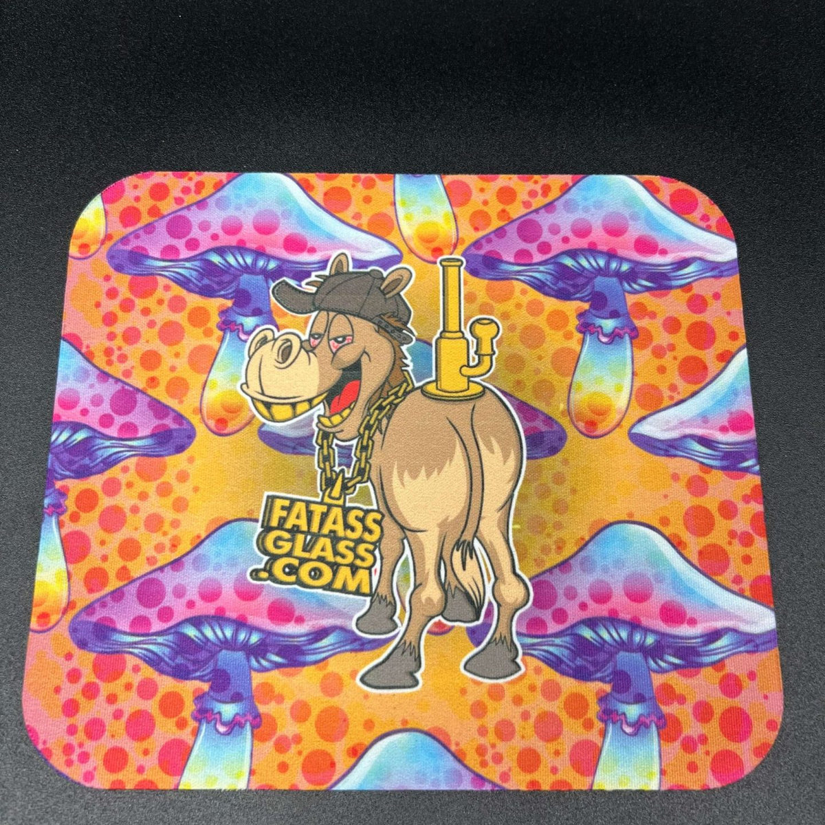 8″ X 7″ Fat Ass Glass Pad Mushroom Design Fat Ass Glass Fatassglass