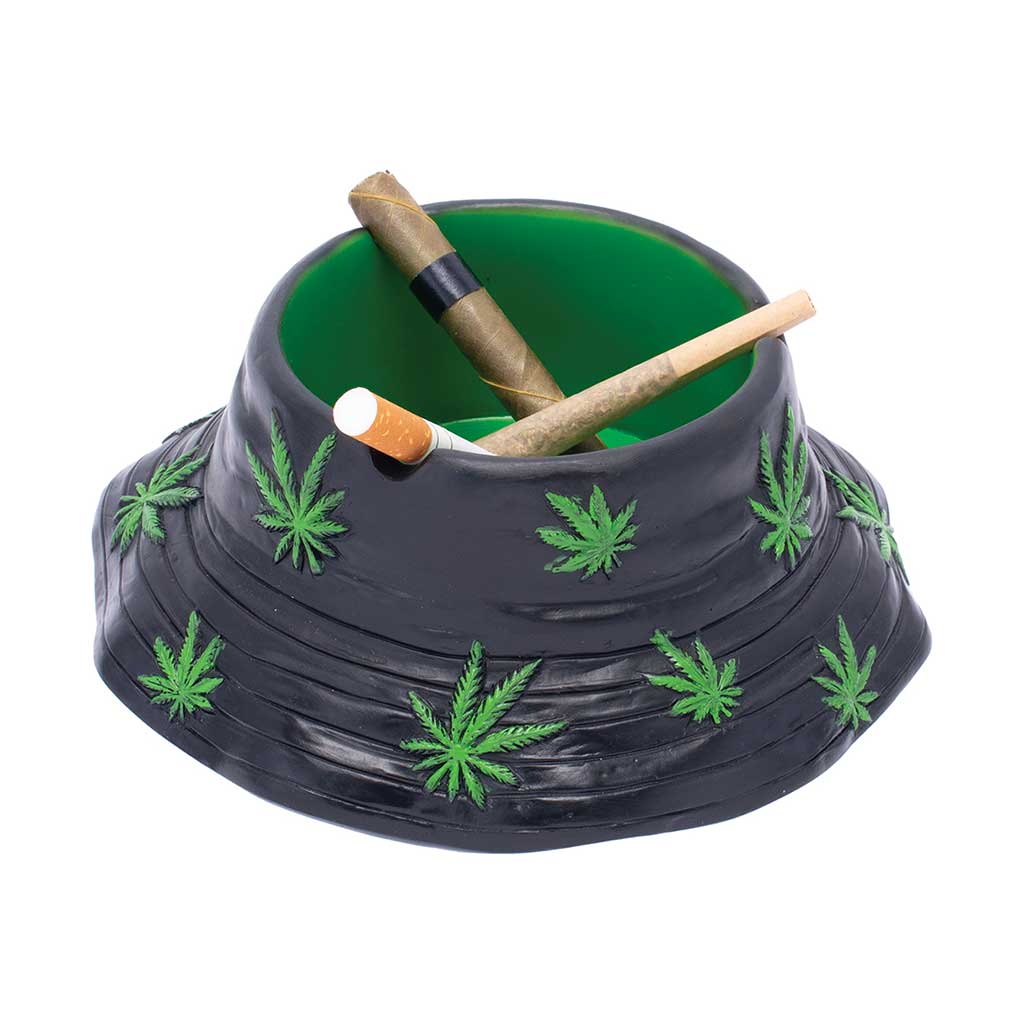 6-Inch Leaf Bucket Hat Ashtray by Fujima - Honeybee Herb – fatassglass