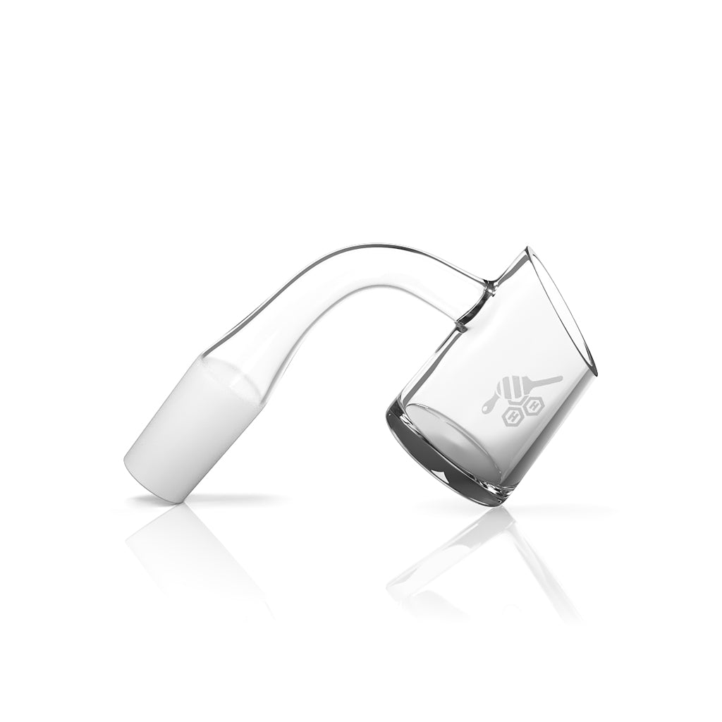 FAT BOTTOM QUARTZ BANGER - 90° DEGREE | YL – fatassglass
