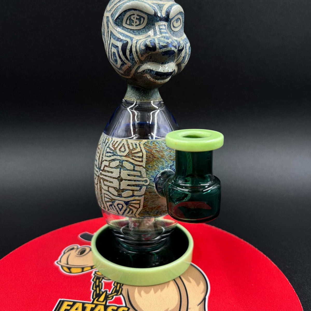 7.5" Sandblasted Alien Face American Football Shape Bong - FGC ...