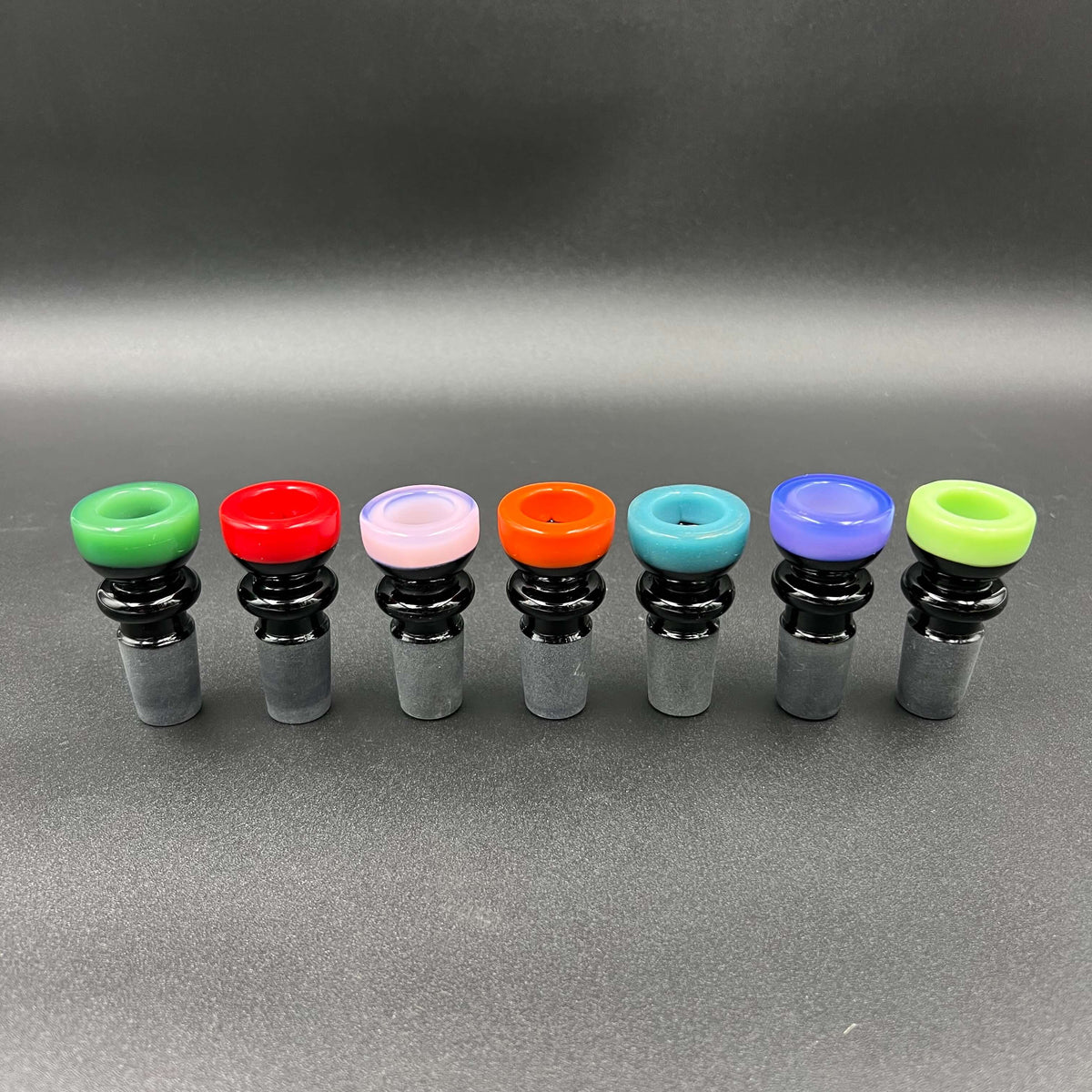 Ringed Two Tone Flower Slides – fatassglass