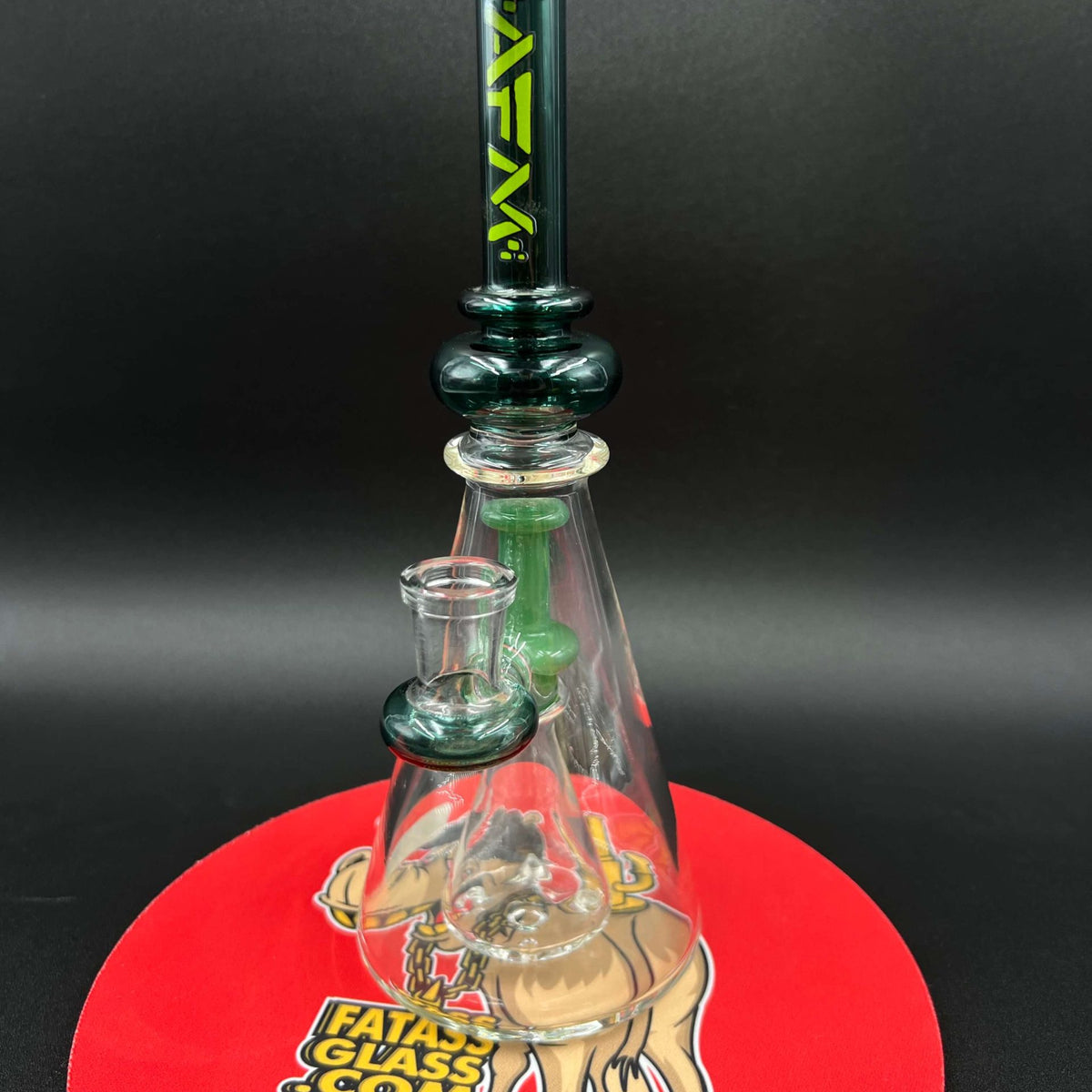 9" Pyramid Percolator AFM Straight Neck Bong – fatassglass
