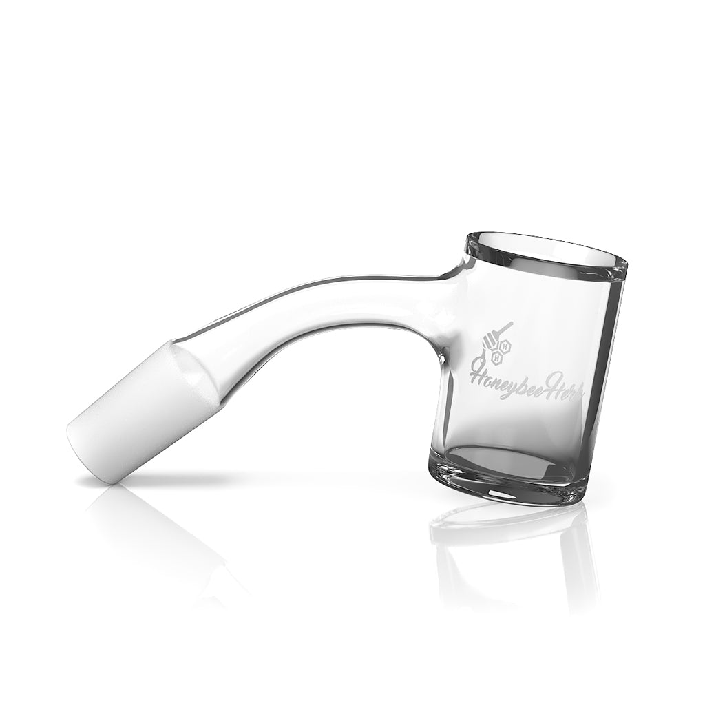 Original Bevel - 45 Degree Quartz Nail - BL | Honeybee Herb – fatassglass