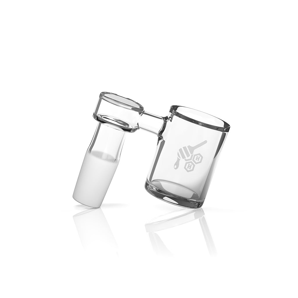 ORIGINAL BEVEL SIDECAR QUARTZ BANGER - 90° DEGREE | YL – fatassglass