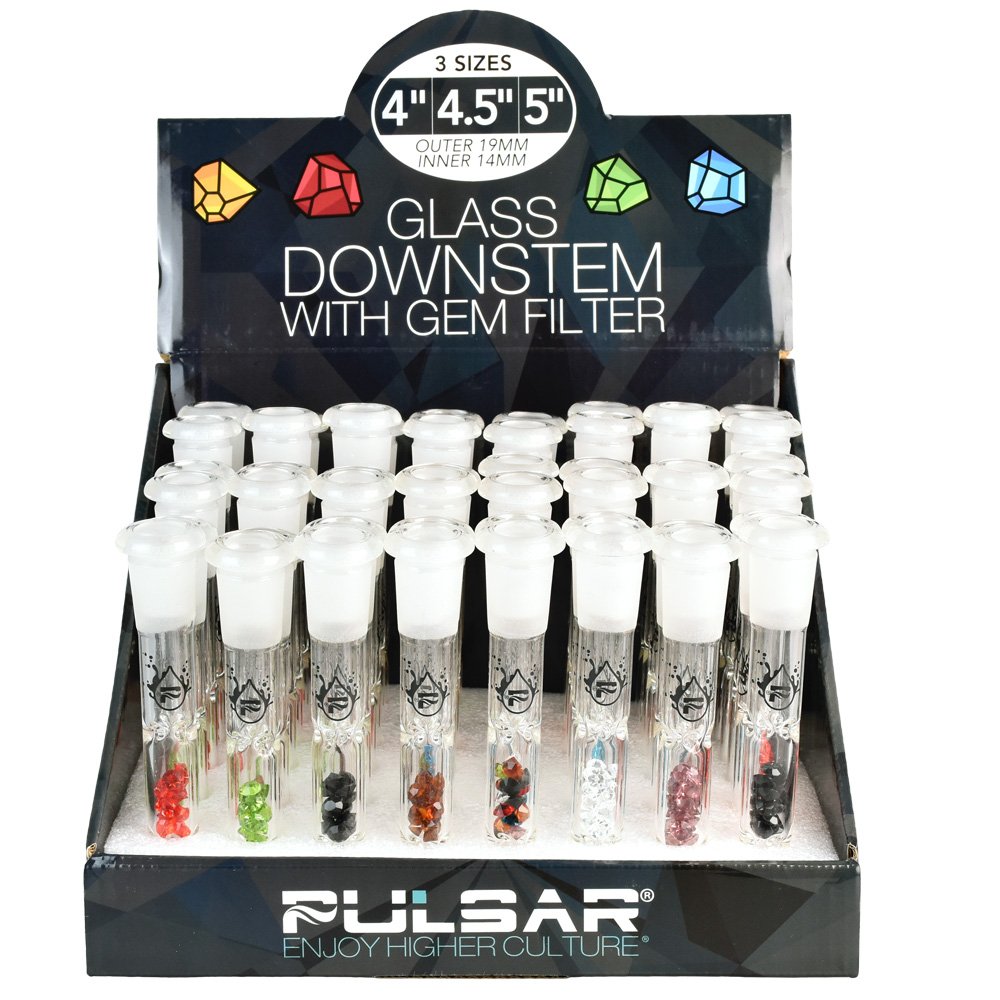 Pulsar Gem Filter Downstems - Assorted Sizes & Colors | FGC – fatassglass