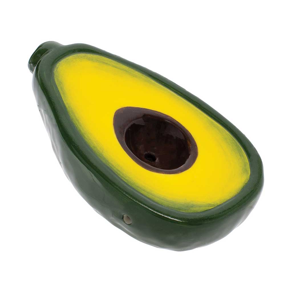 AVOCADO CERAMIC PIPE - WACKY BOWLZ – fatassglass