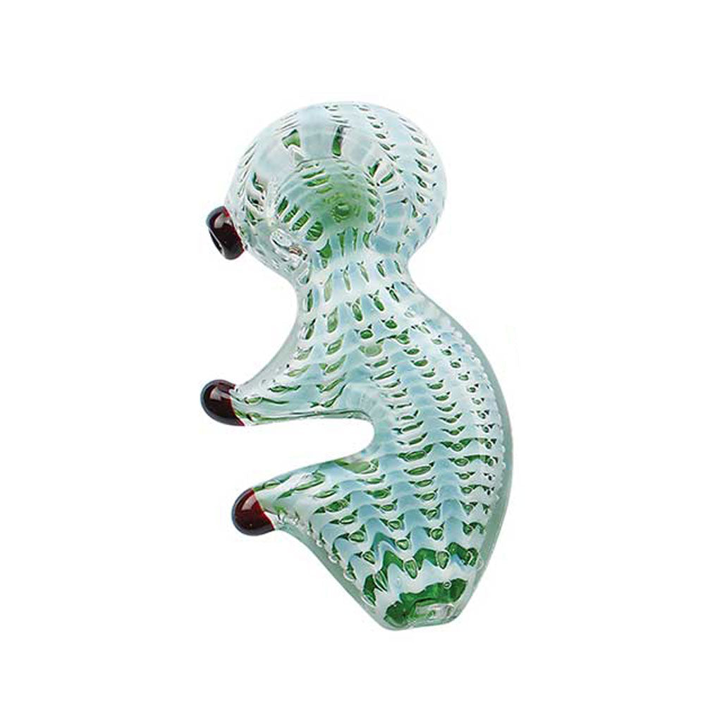 Heavy Hand Blown Hand Pipe – Sculpted Grip | Honeybee Herb – fatassglass