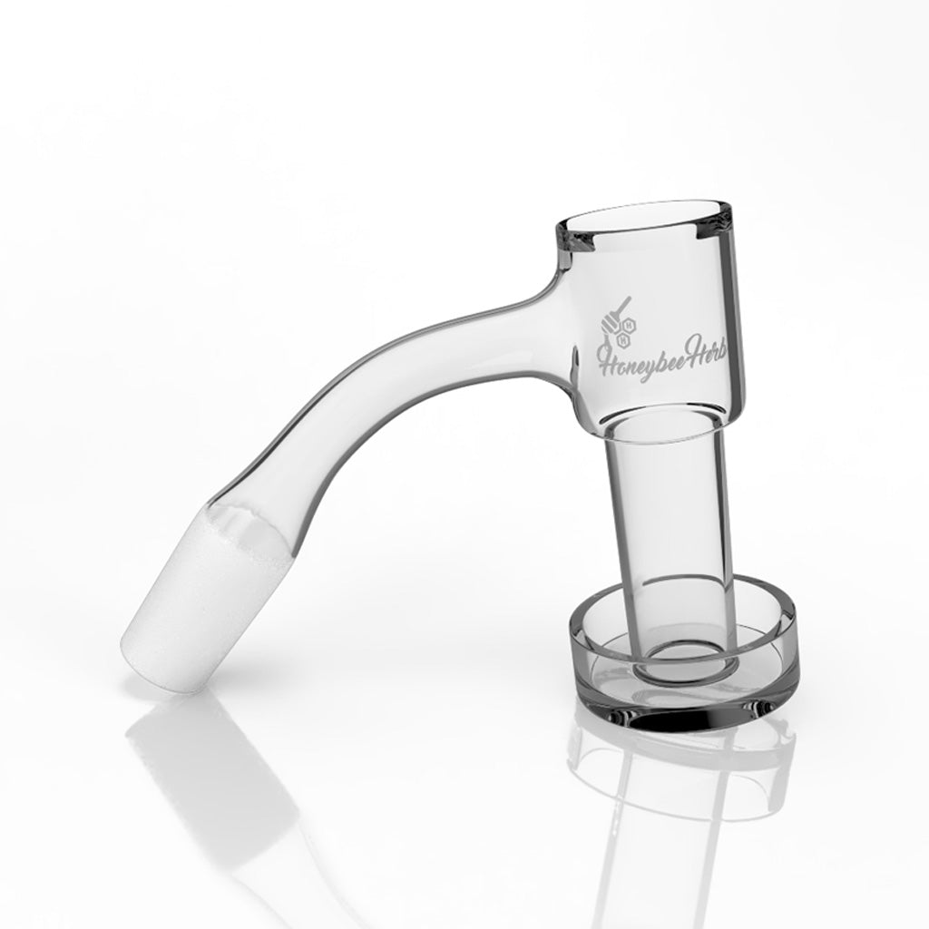 HONEYSUCKLE BEVEL QUARTZ BANGER - 45° DEGREE | BL – fatassglass