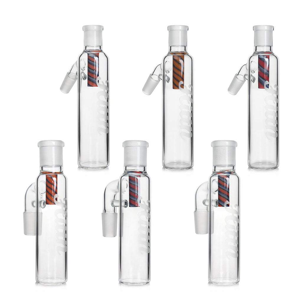 Inline Drop Down Ash Catcher with Internal Color Rod Diffuser – fatassglass