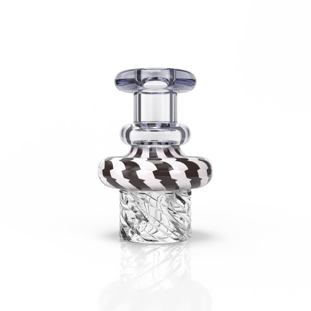 Cyclone Vortex Twist Helix Airflow Carb Cap - Honeybee Herb – fatassglass