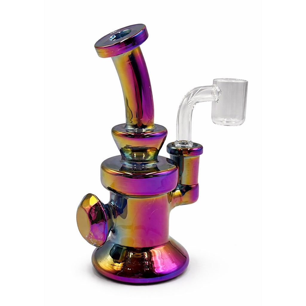Pearlescent Mini Dab Rig with Quartz Banger – fatassglass