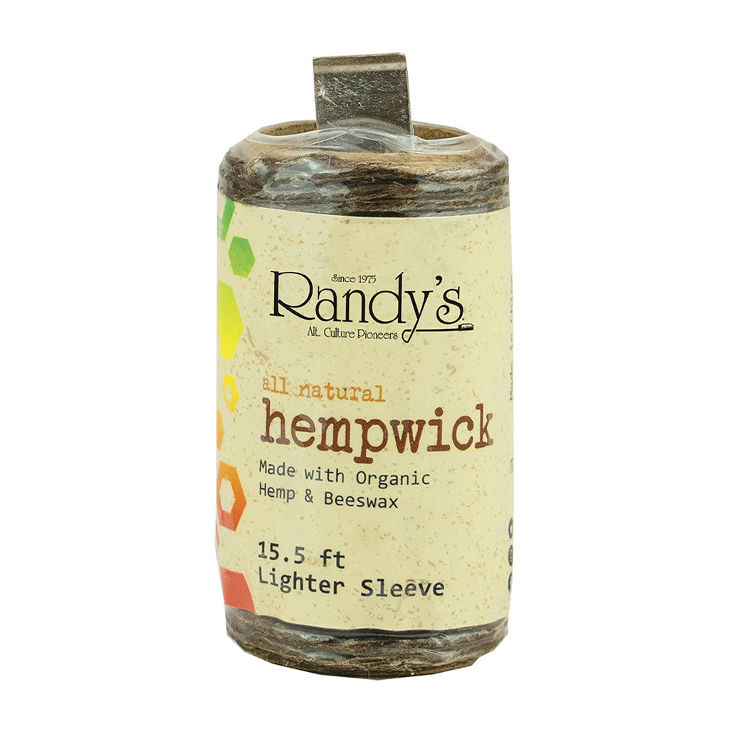 Randy's Hemp Wick + Holder – All Natural 15.5ft – fatassglass