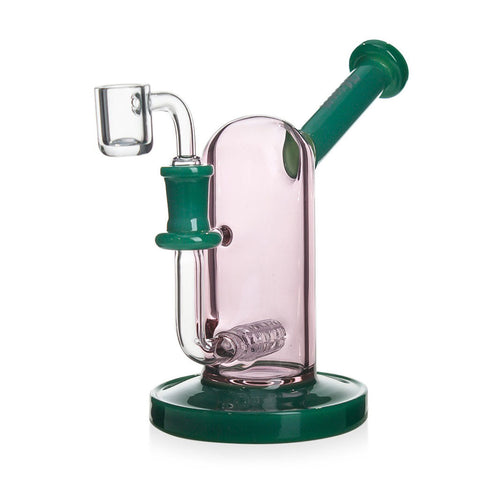 Upright Capsule Rig With Inline Perc for Sale | Honeybee Herb – fatassglass