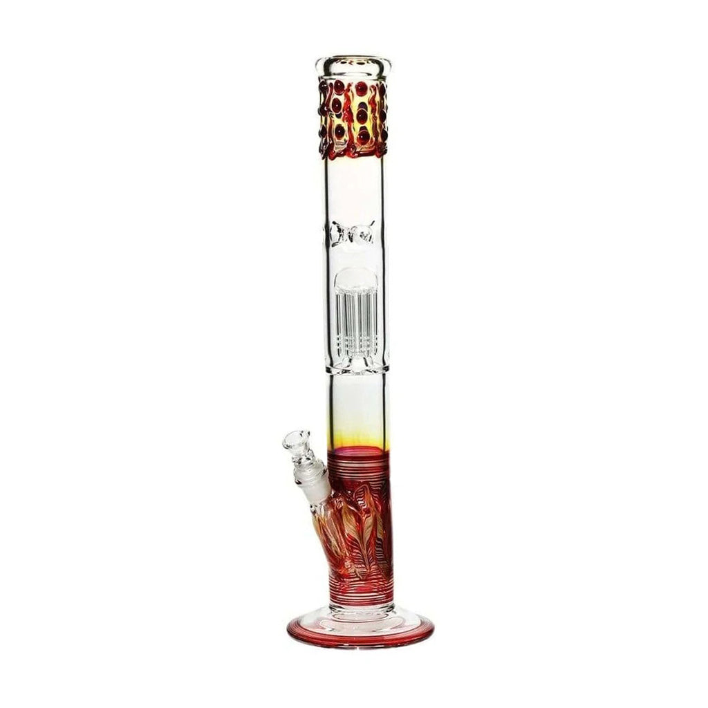 WRAP & RAKE SINGLE CHAMBER 6-ARM TREE STRAIGHT WATER PIPE – fatassglass